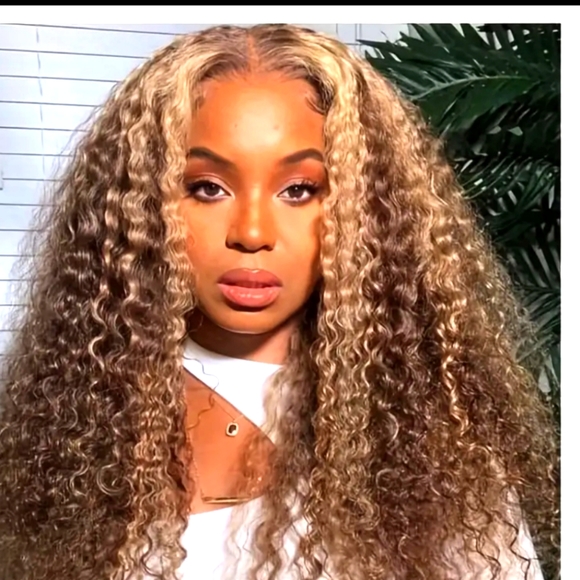 Hair | 18 Density Highlight P427 Deep Wave Wigs 134 T Part Lace Front ...